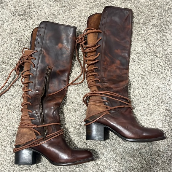 Freebird by Steven | Shoes | Freebird Cognac Tall Leather Boot | Poshmark